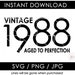 60th Birthday SVG 59 1 59 Plus 1 Middle Finger Sixty Bday 1965 Funny ...