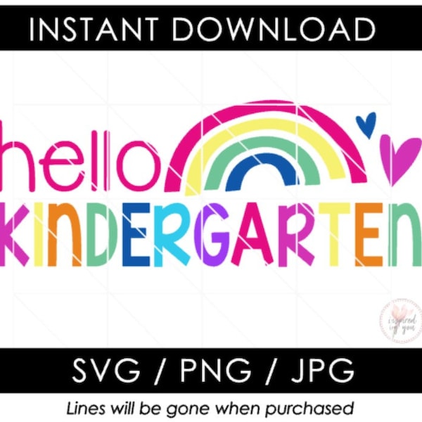 1st Day of Kindergarden Svg - Etsy