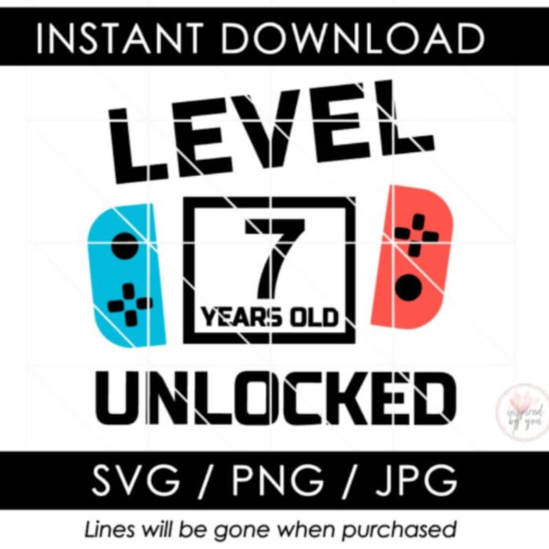 Level 7 Unlocked Svg - Etsy