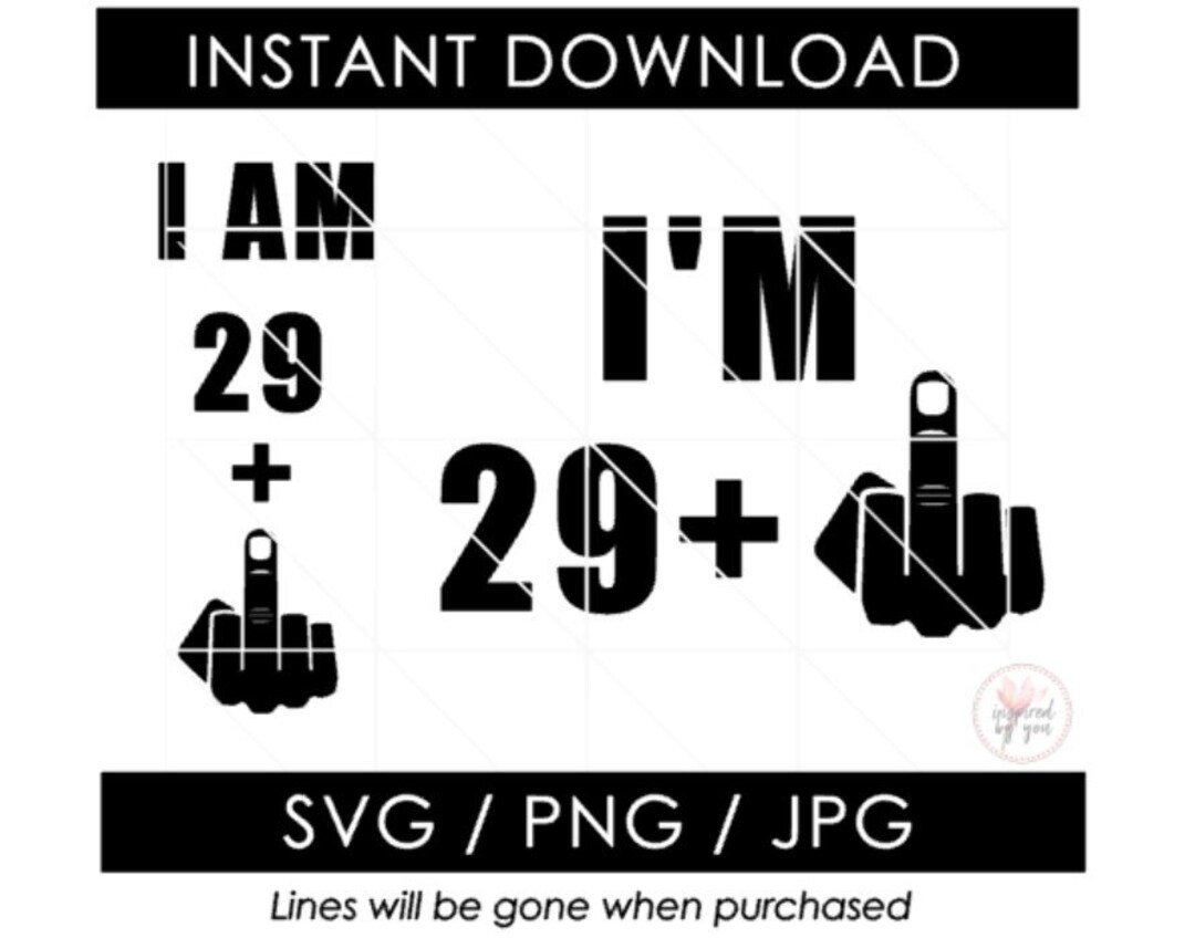 30th Birthday SVG | 29 +1| 29 Plus 1 | Middle Finger | 1992 | Thirty ...