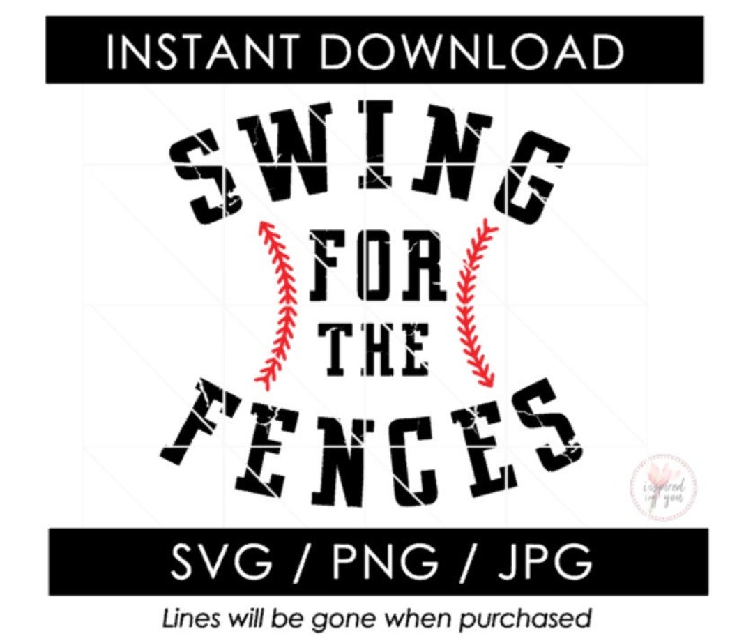 Swing for the Fences SVG | Baseball JPG | Softball PNG | Baseball Mom ...
