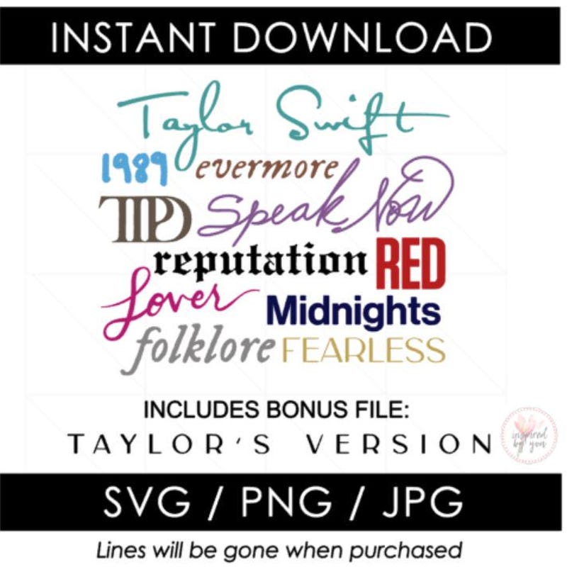 Taylor swift svg - Etsy