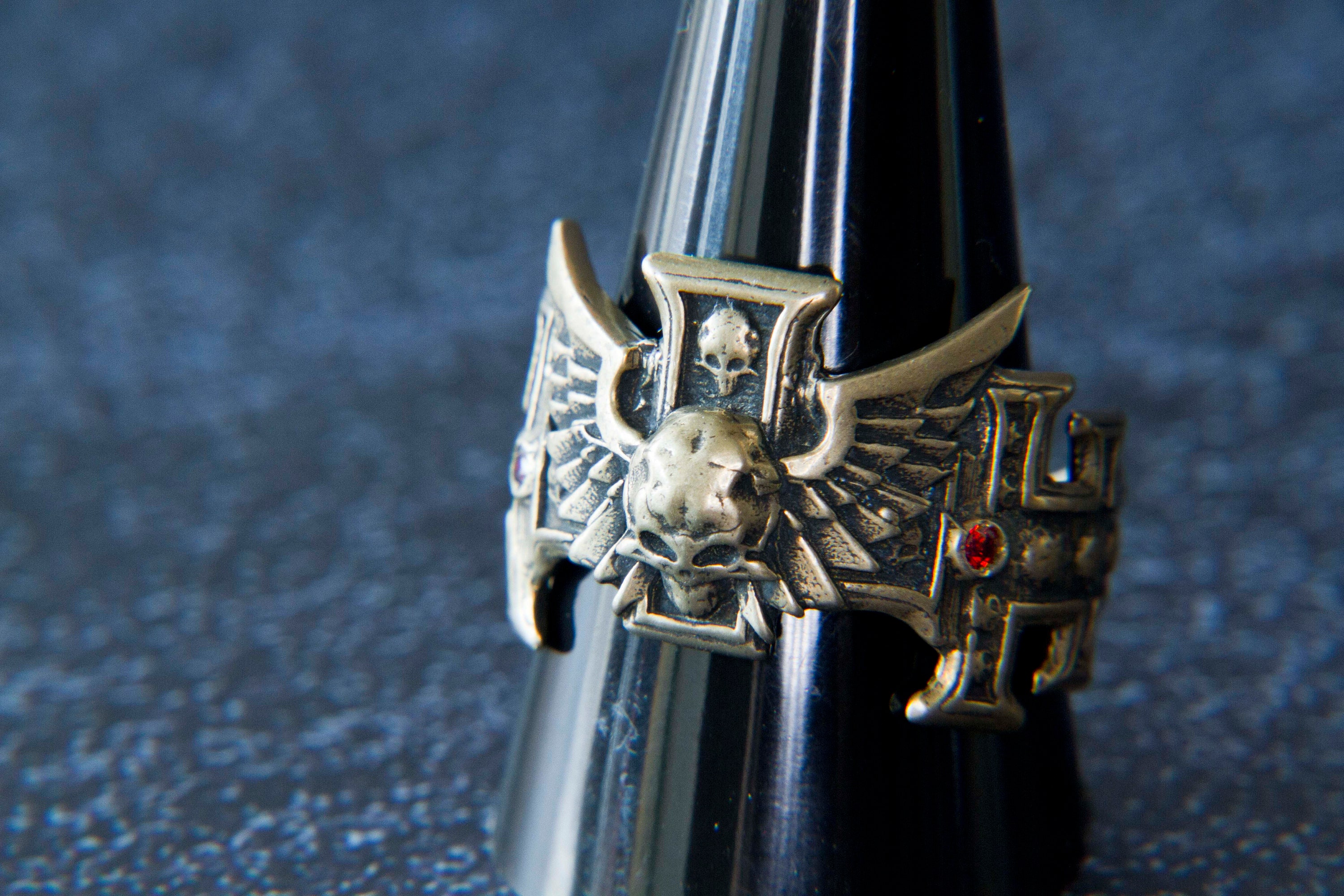 Inquisitorial Rosette ring / Ordo Malleus Insignia / Warhammer | Etsy