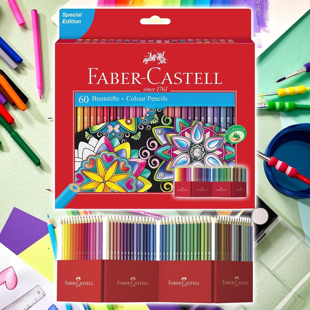 Faber-castell 60 Pack of Pencils - Unfolding Packaging - Keeps Pencils ...