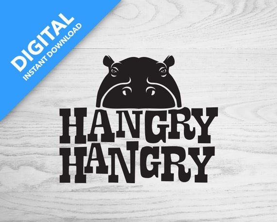Hangry Hangry Hippos Digital Download Template | Etsy