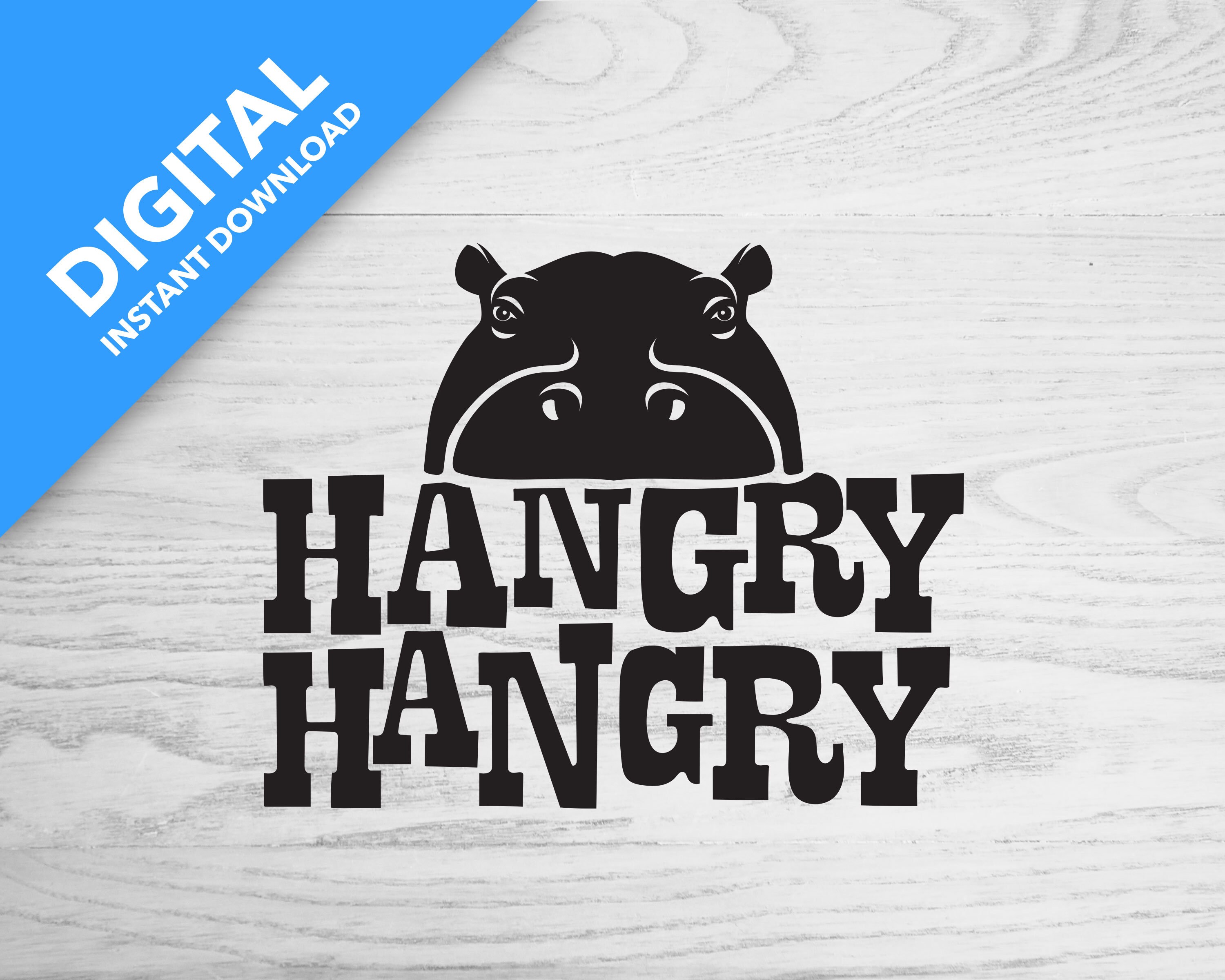 Hangry Hangry Hippos | Digital Download | Template - Etsy