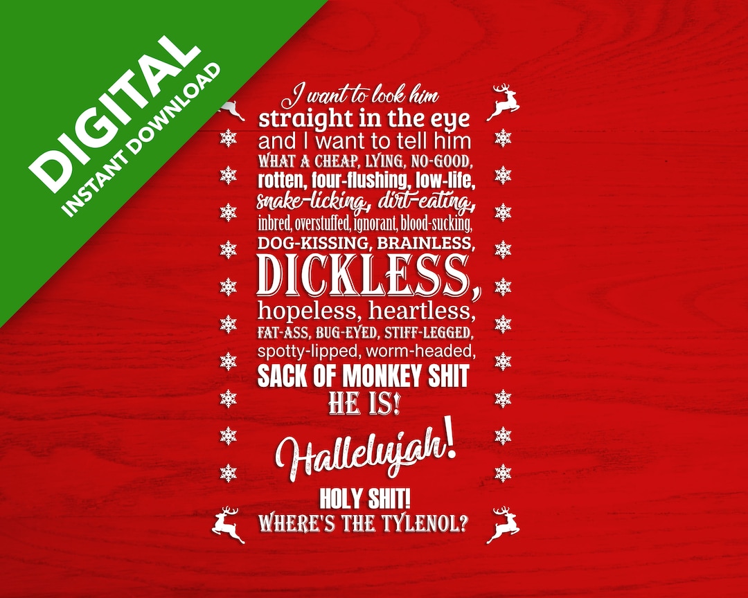 Christmas Rant | Digital Download - Etsy