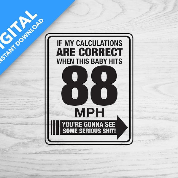 88 Mph - Etsy