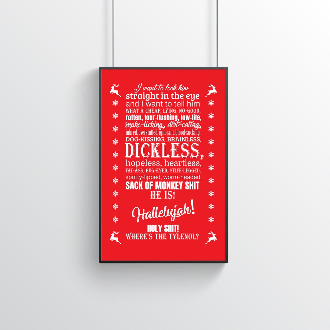 Christmas Rant | Digital Printable Poster - Etsy