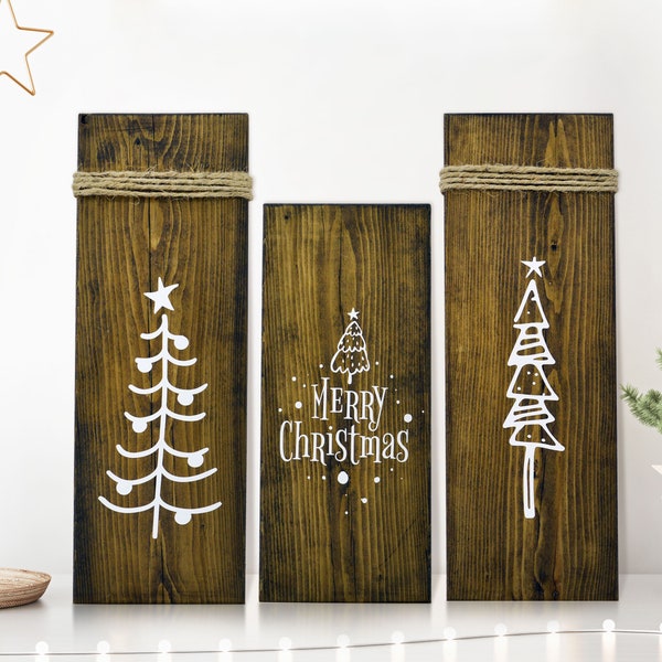 Wood Christmas Signs - Etsy