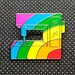 Rainbow Sewing Machine Enamel Pin Badge | Etsy