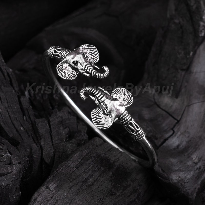 Elephant Bangle - Etsy
