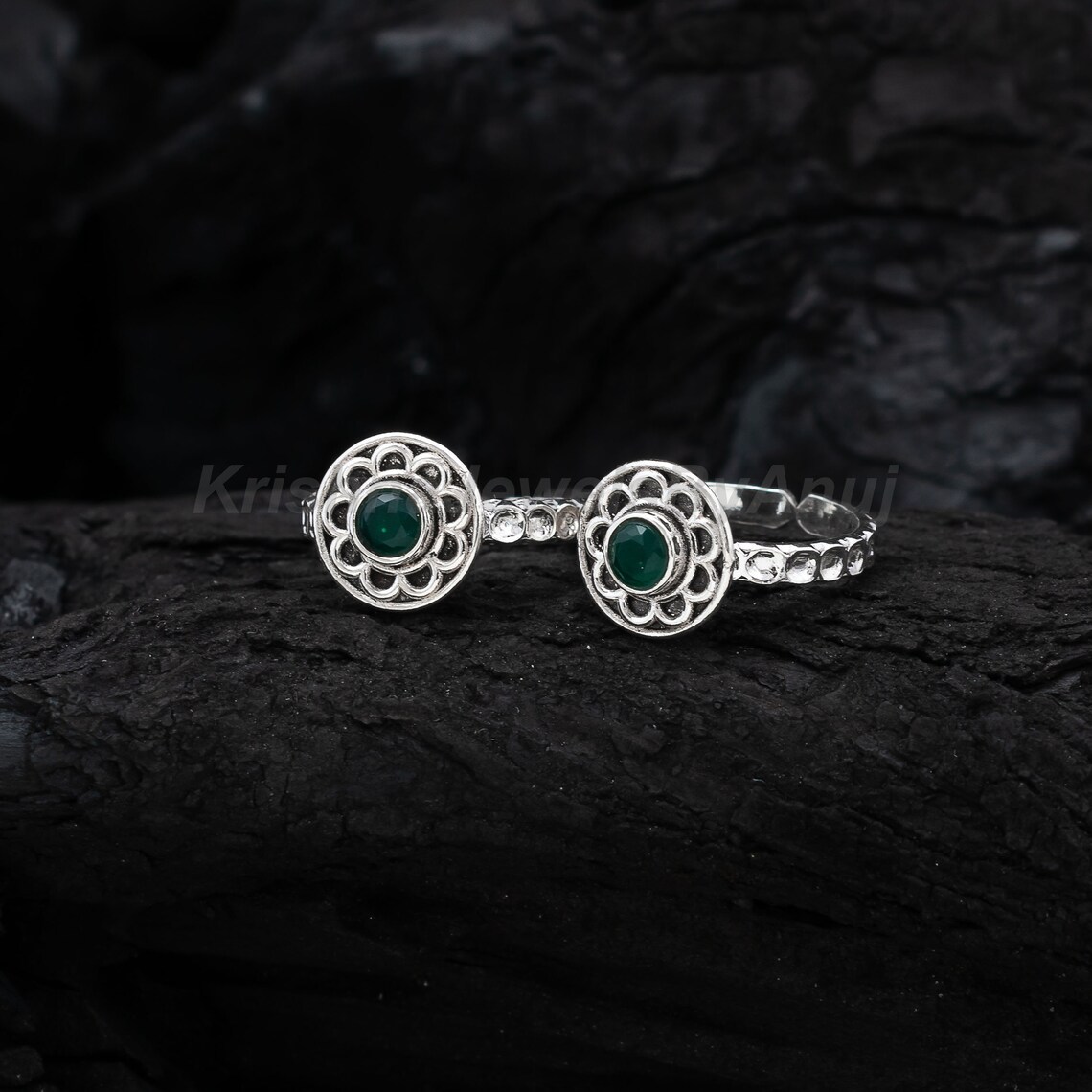925 Sterling Silver Toe Ring Pair - Handmade Toe Band - Adjustable Toe ...