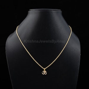 925 Sterling Silver Om Pendant - Aum Chain Pendant Necklace - Gift for ...