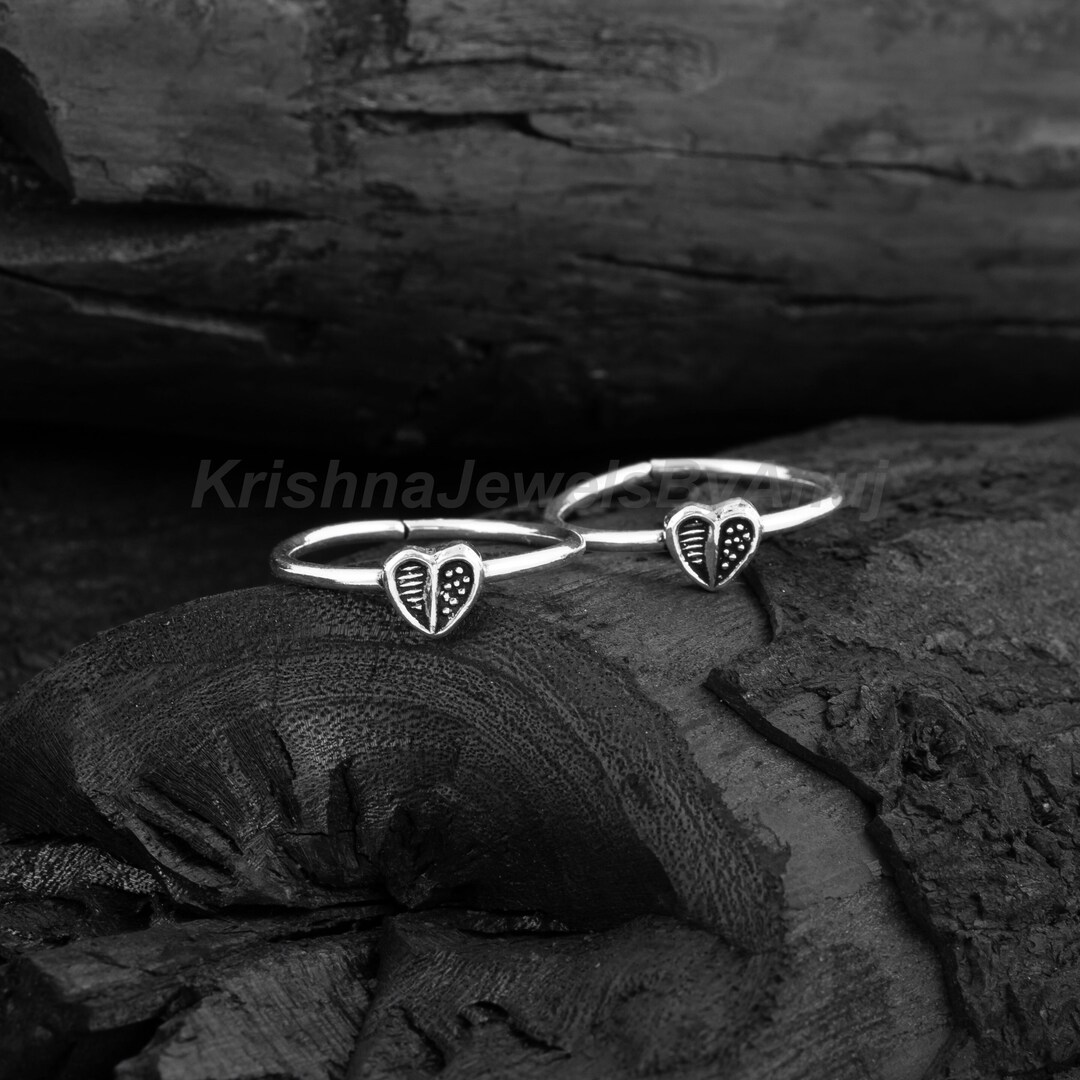 Tiny Heart Toe Ring 925 Sterling Silver Toe Ring Toe Ring Pair ...
