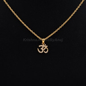 925 Sterling Silver Om Pendant - Aum Chain Pendant Necklace - Gift for ...