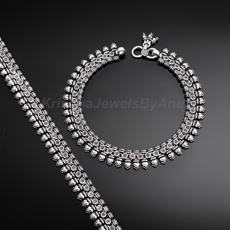 Pure Silver Payals - Etsy