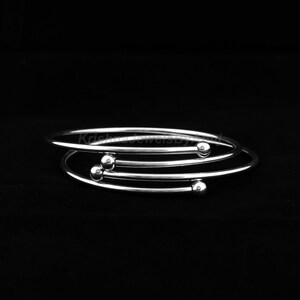 925 Sterling Silver Feet Ankle Bangle - Oxidize Silver Flexible Feet ...