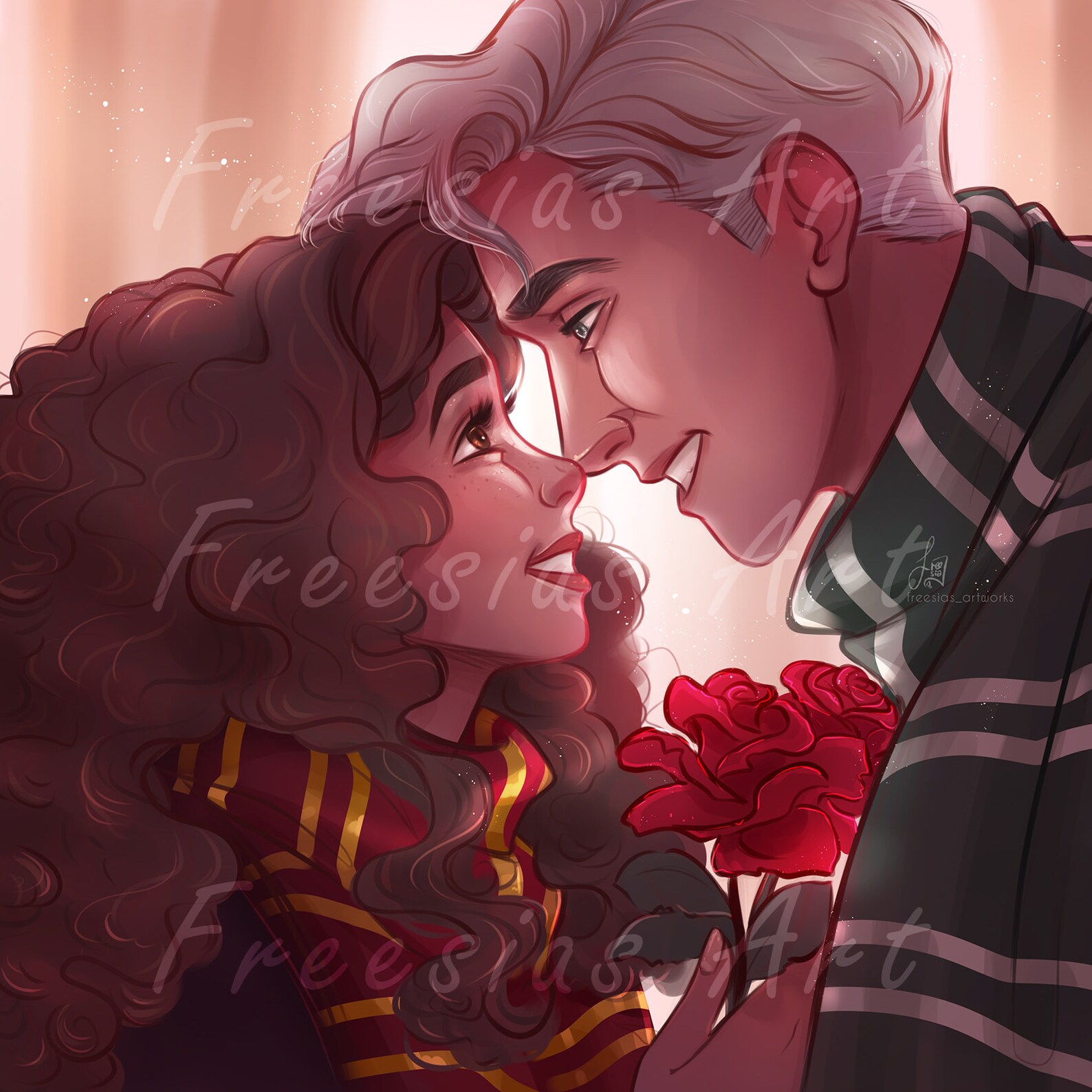 Dramione HP Printable Art Digital Art Fanart Wall Art Wizard - Etsy