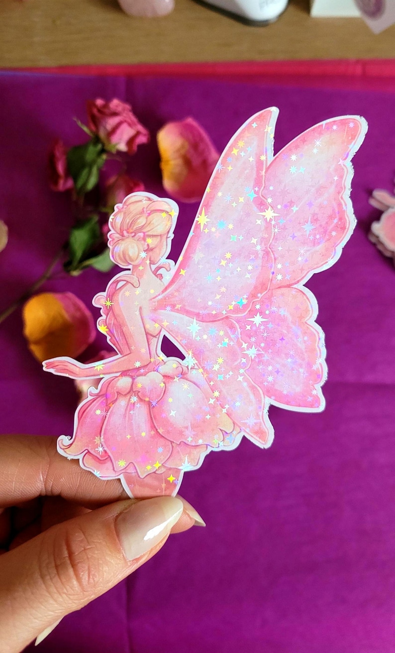 Fairy Sticker, Barbie Fairytopia, Sparkle Glitter Vinyl, Fantasy Art ...