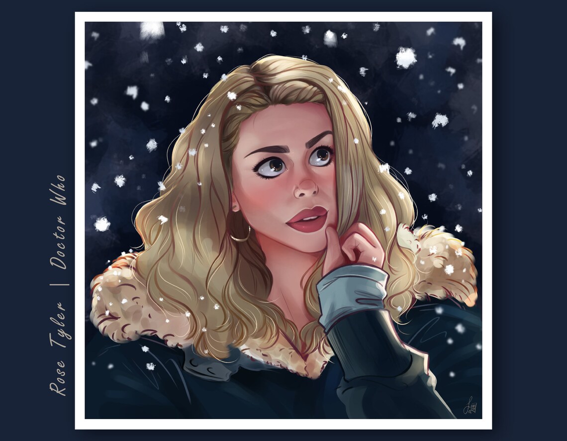 Rose Tyler Dr WHO Art Digital Art Wall Art Fanart Tardis Art - Etsy
