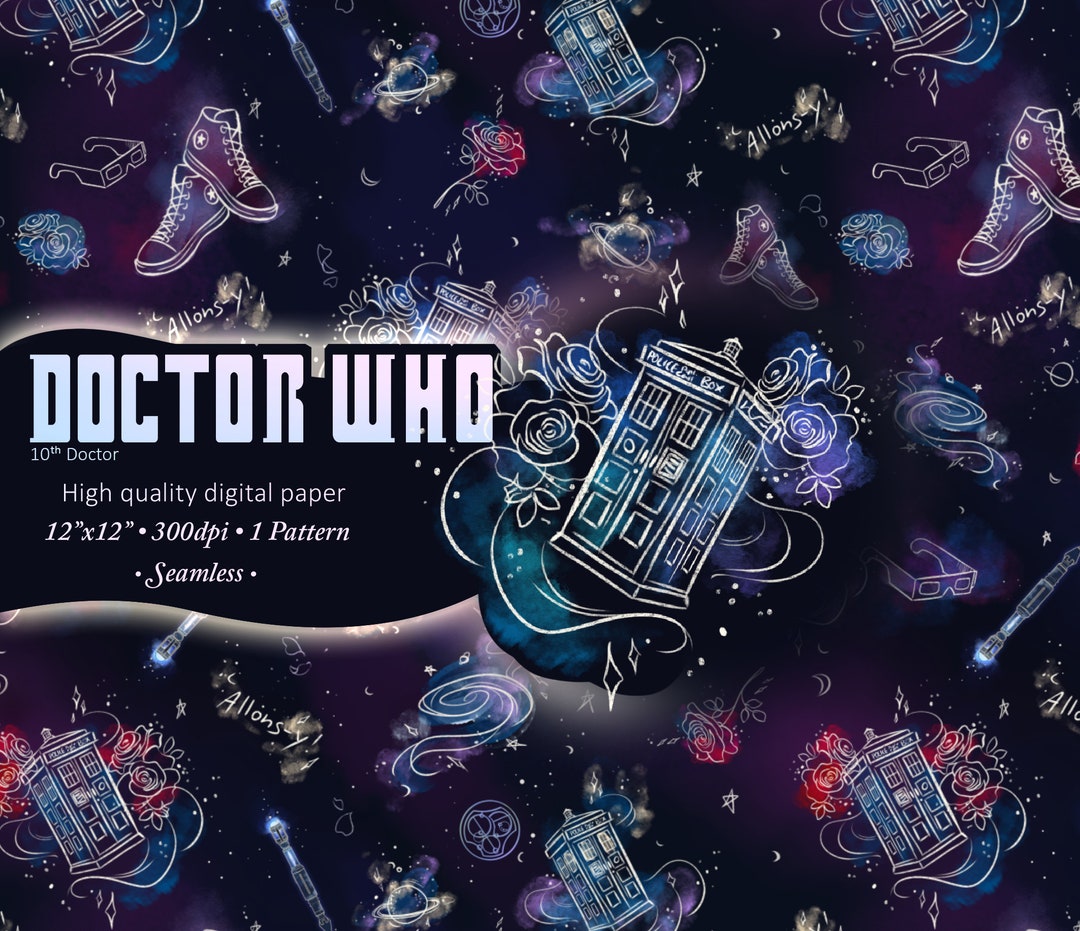 Doctor Who, Dr Who, Digital Paper, Seamless Pattern, Paper, Fabric ...