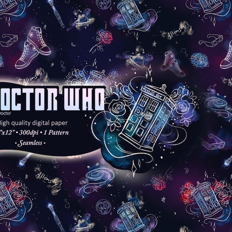 Doctor Who Fabric - Etsy