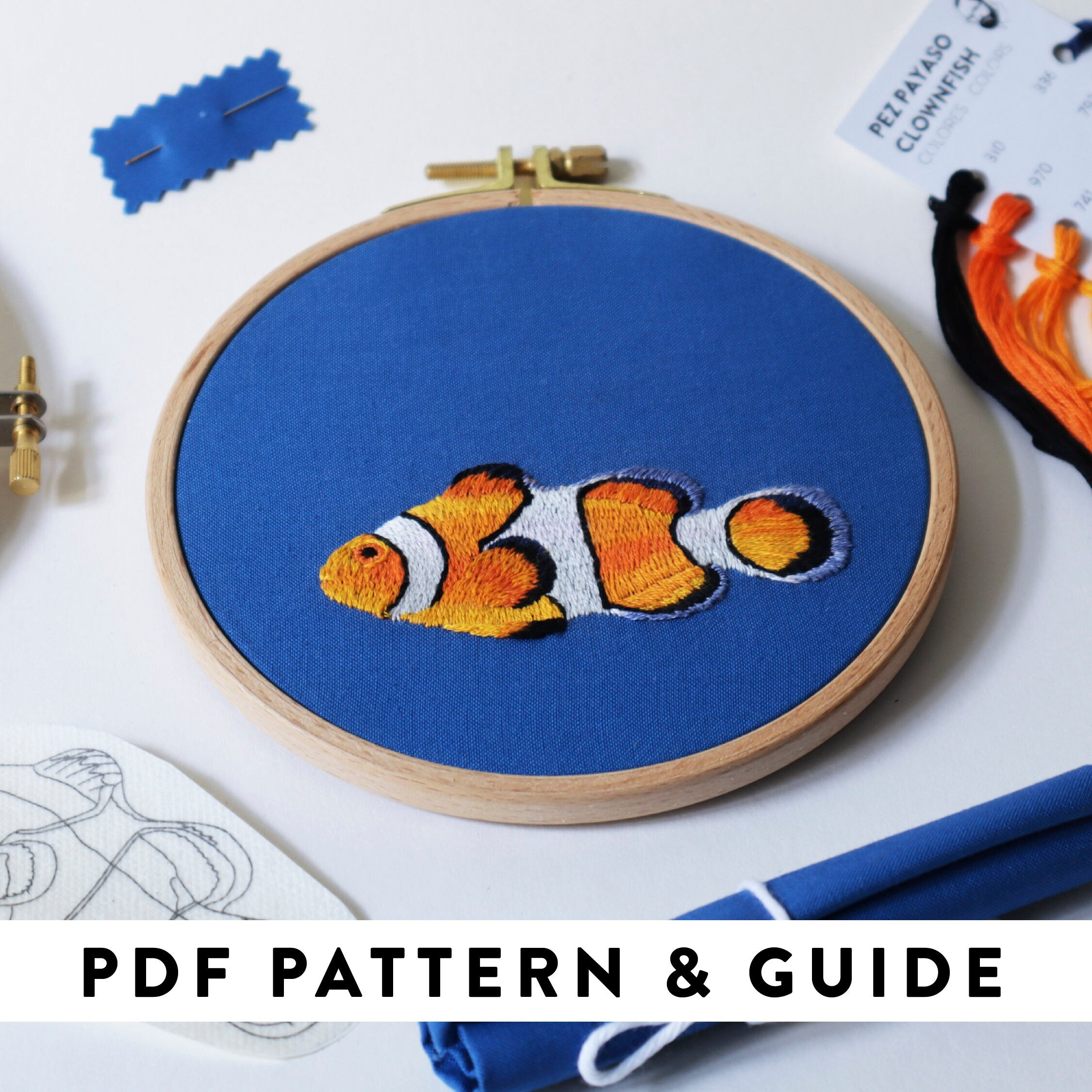Clownfish Pattern and Guide PDF - Etsy