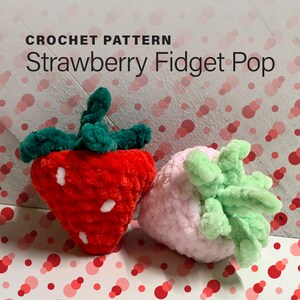 Strawberry Fidget Pop Crochet PATTERN - Etsy
