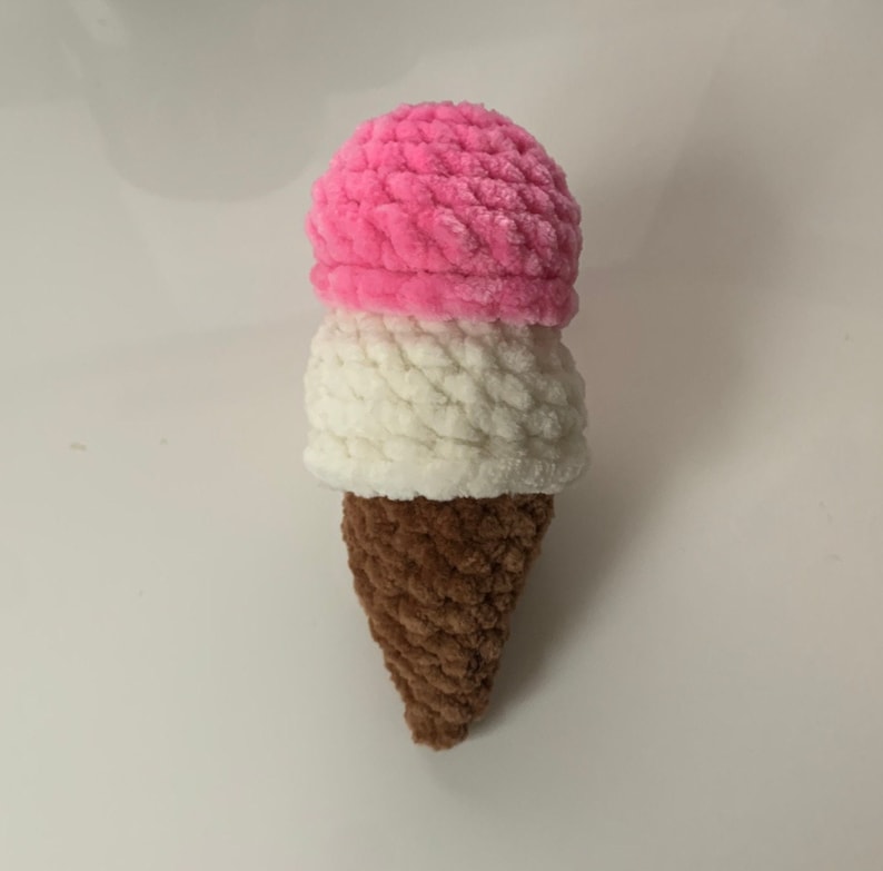 Ice Cream Cone Fidget Pop Crochet PATTERN - Etsy