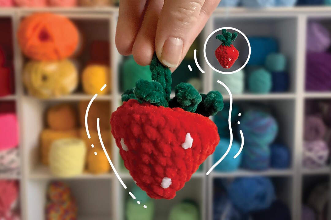 Strawberry Fidget Pop Crochet PATTERN - Etsy