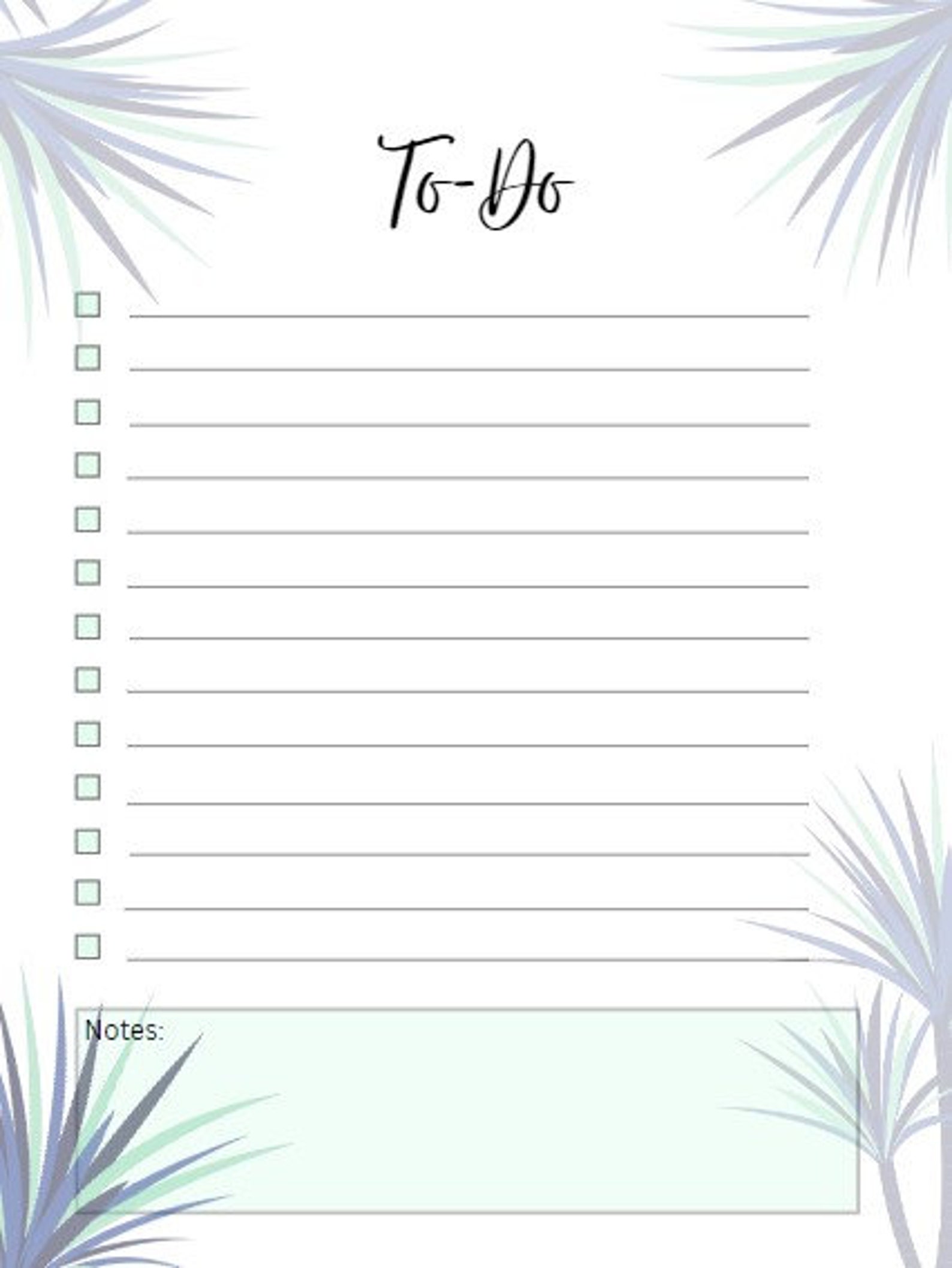Minimalist Checklist Blank Checklist Shopping List to Do - Etsy