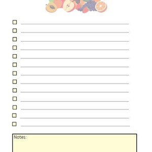Minimalist Checklist, Blank Checklist, Shopping List, to Do List ...