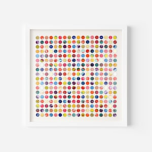 Original 3D Splash Dots Painting, Original Large Scale Wall Art ...