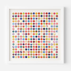 Original 3D Splash Dots Painting, Original Large Scale Wall Art ...