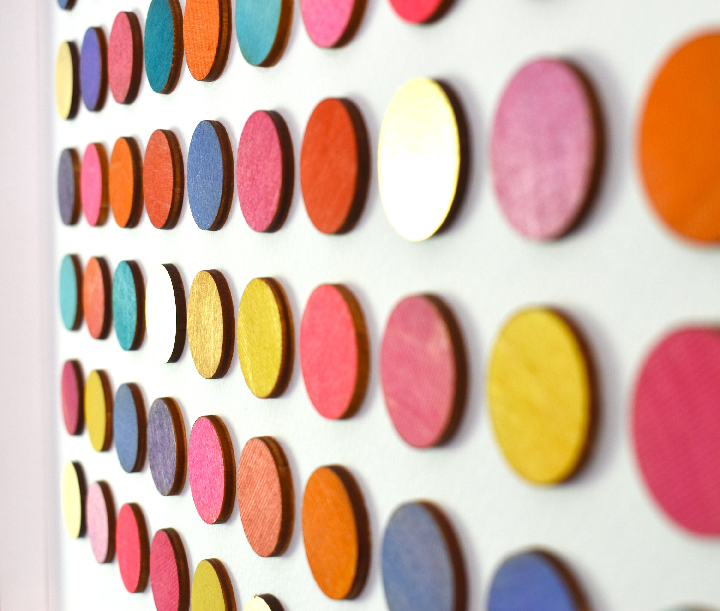 Original 3D Artwork Abstract Dots Wall Art Geometric Collage - Etsy