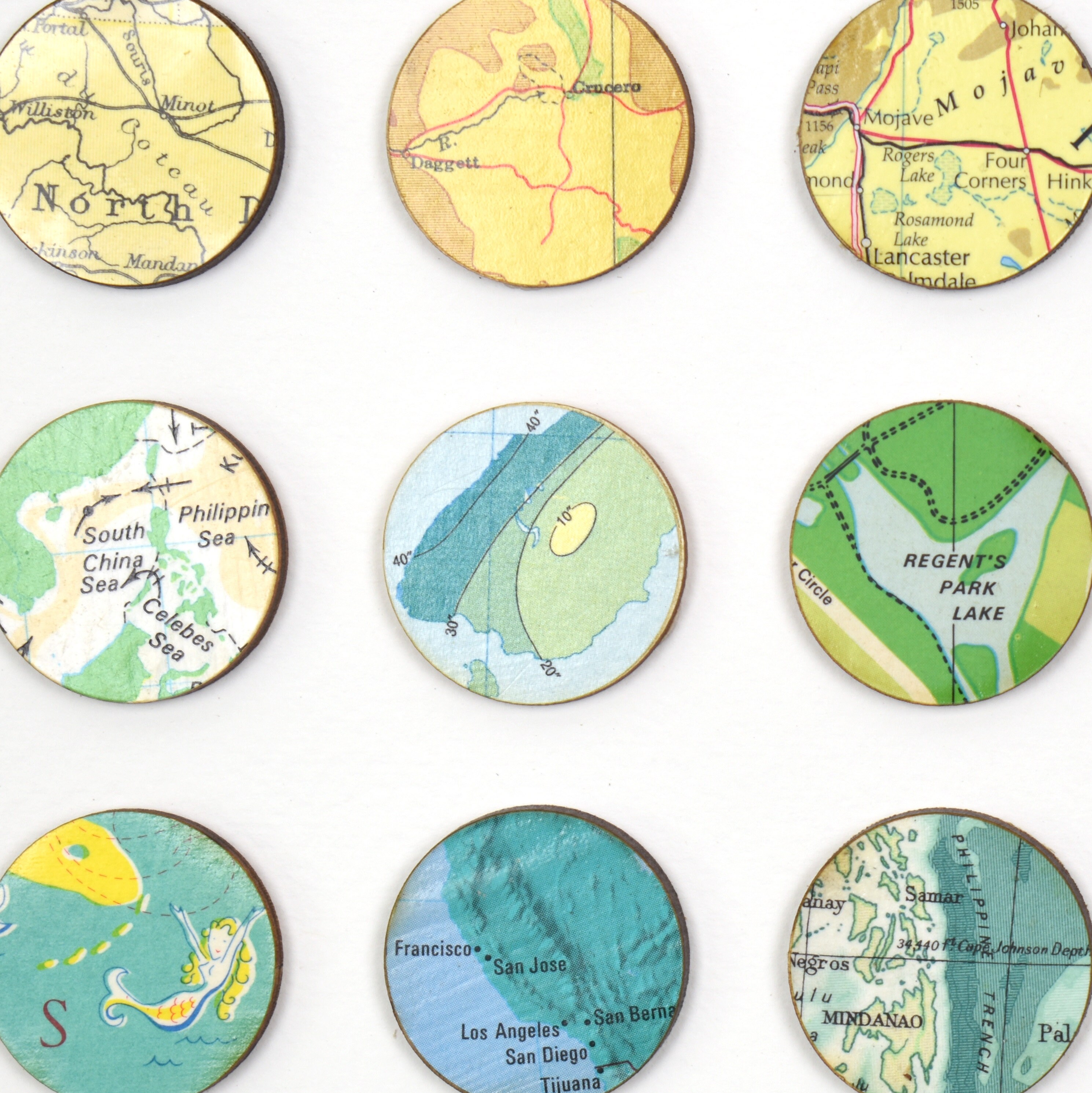 Map Dot Original Wall Art, 100 Map Rainbow Dots Original Artwork, 3d ...
