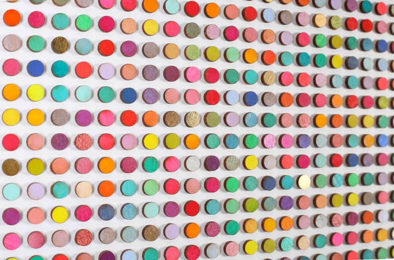 Original Wall Art 3d Dot Collage Dot Painting Geometric - Etsy