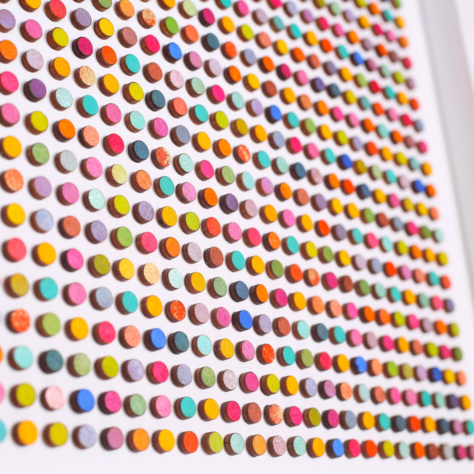 729 Painted Spots Original Geometric Wall Art Original 3D - Etsy