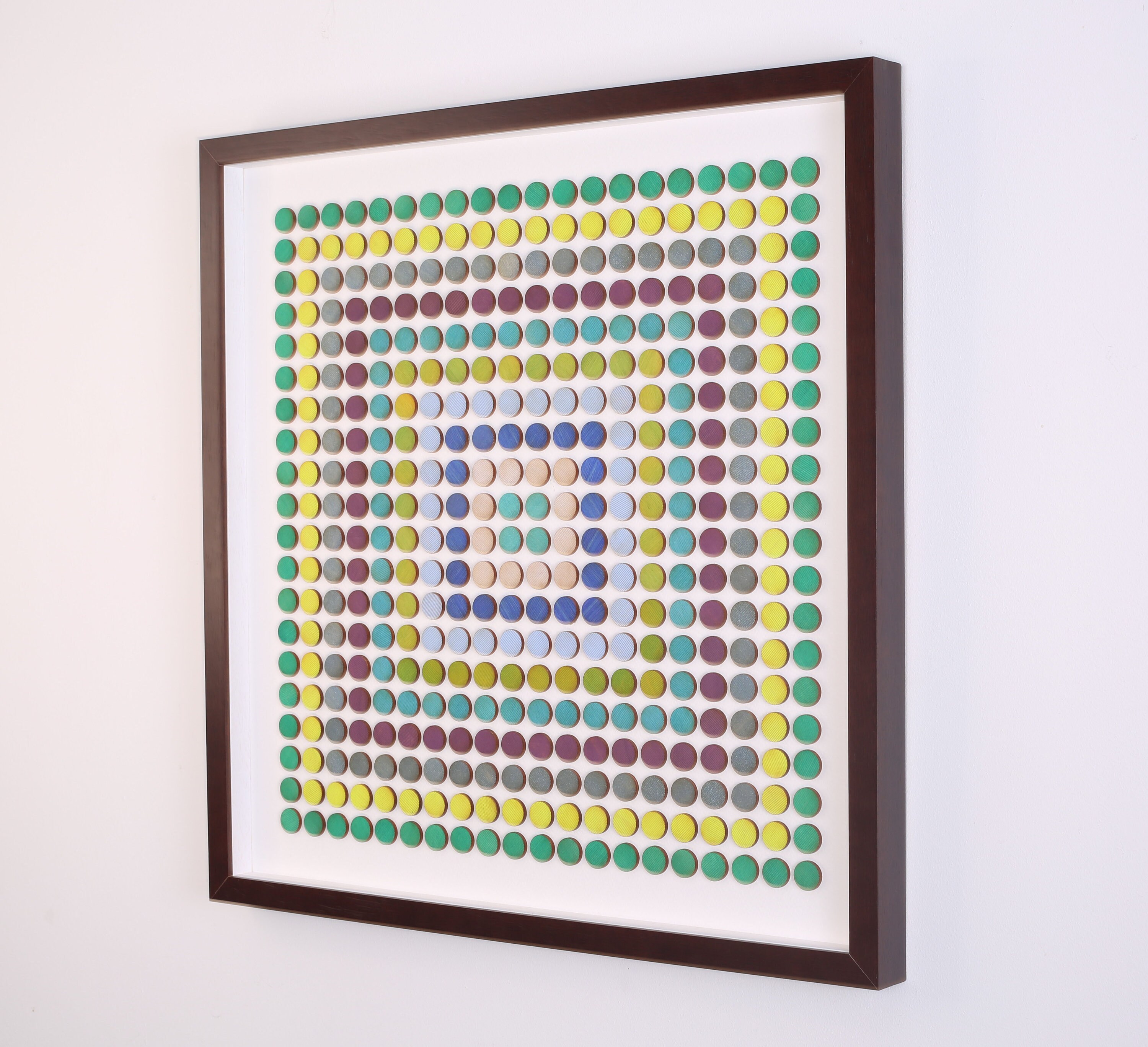 Original Abstract Dot Artwork, 3d Wall Art Dots Collage, Geometric Spot ...