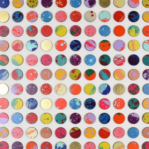 Original 3D Splash Dots Painting, Original Large Scale Wall Art ...