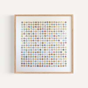 Original Artwork, 3D Mixed Media Map Art, Colourful Dot Wall Art, Home ...