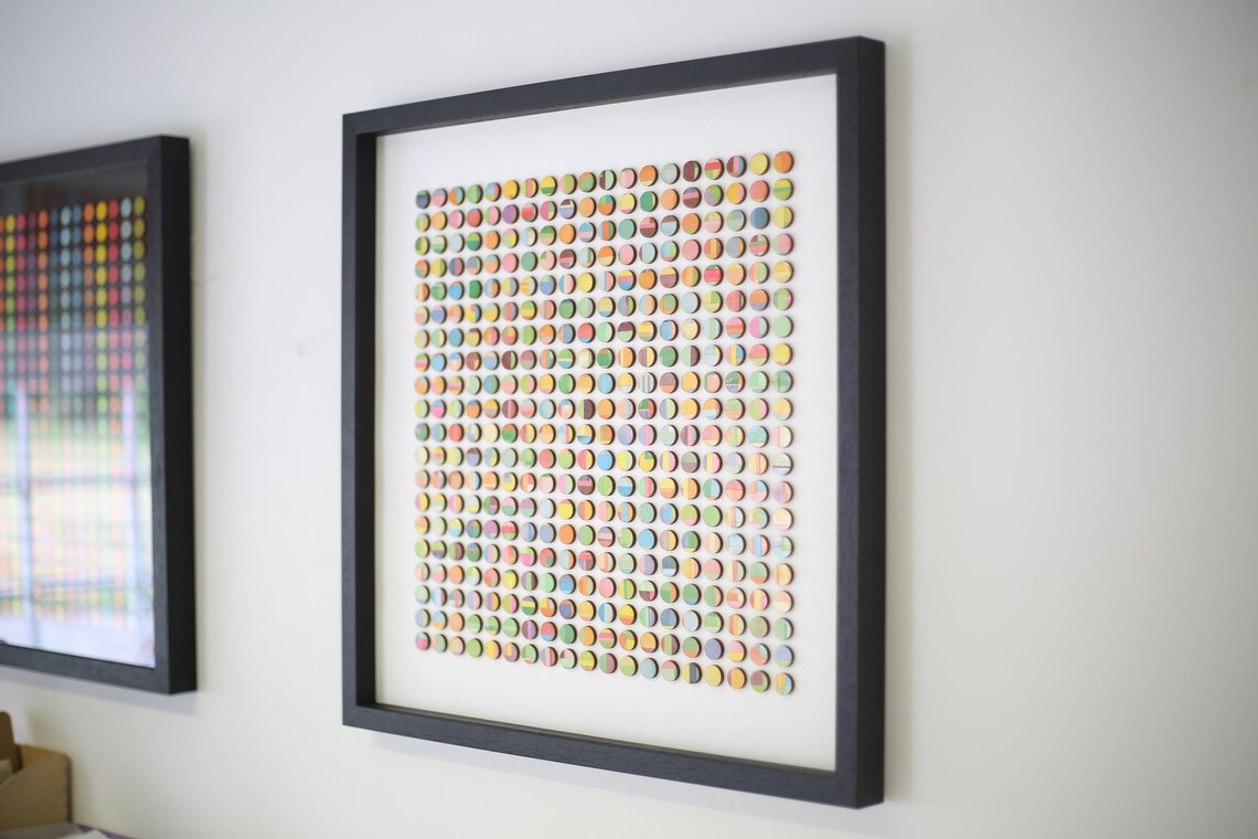 Colourful Wall Art Collage Original 3D Modern Framed Collage - Etsy UK