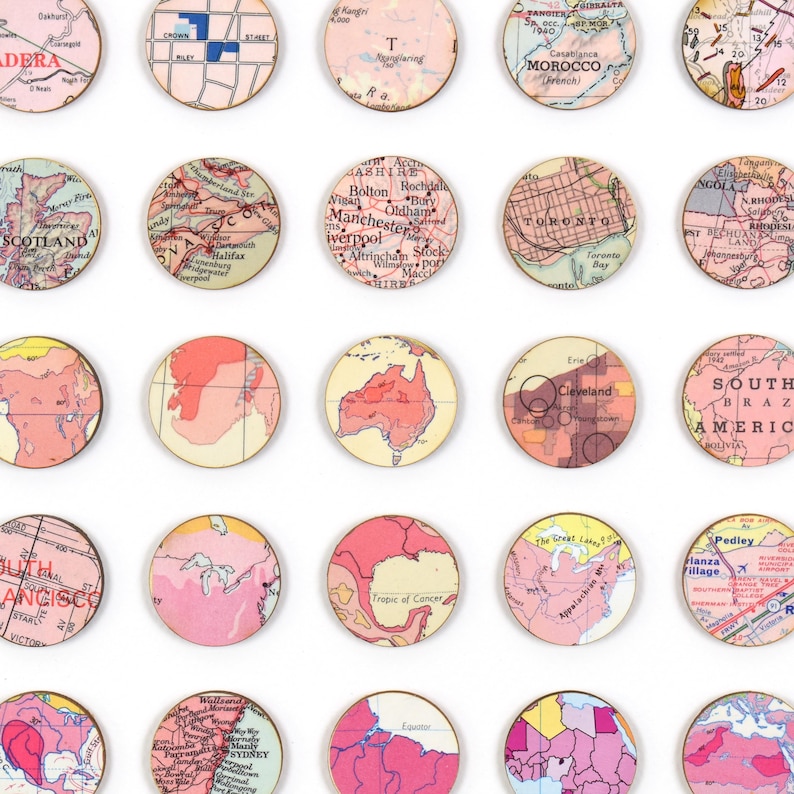 Original Pink and Violet Map Dot Artwork, 100 Map Ombre Dots Original ...