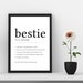 Bestie Dictionary Definition. Personalised Best Friend Galentines Gift ...