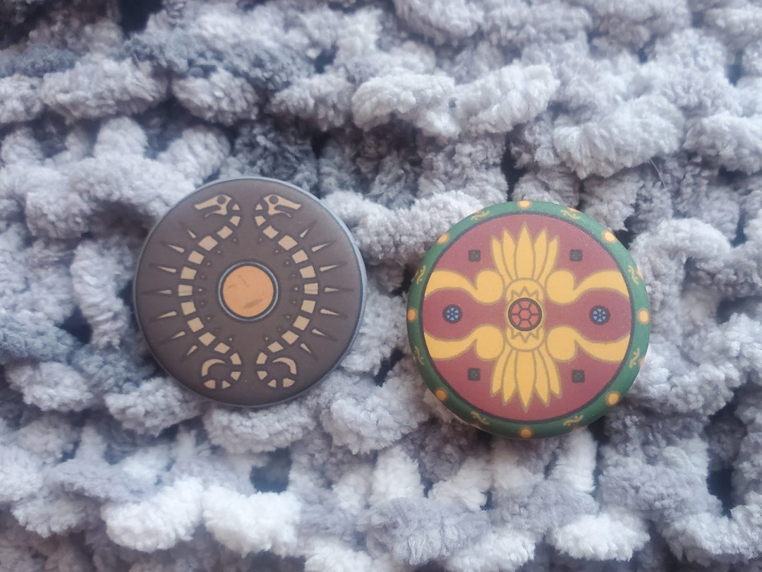 Wild Shields Botw/totk Inspired Shield Buttons - Etsy