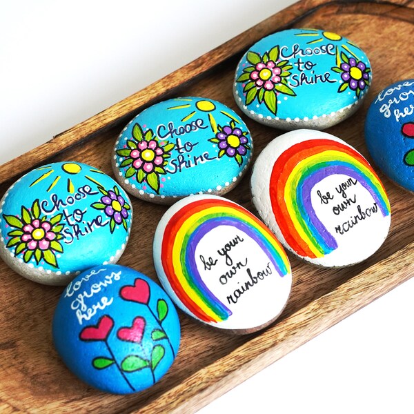 Inspirational Stones - Etsy