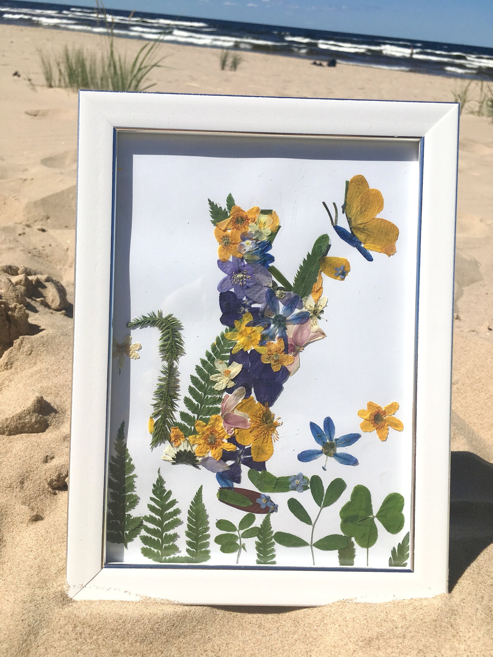 Cat Artwork Cat in Frame for Girl's Room | Etsy