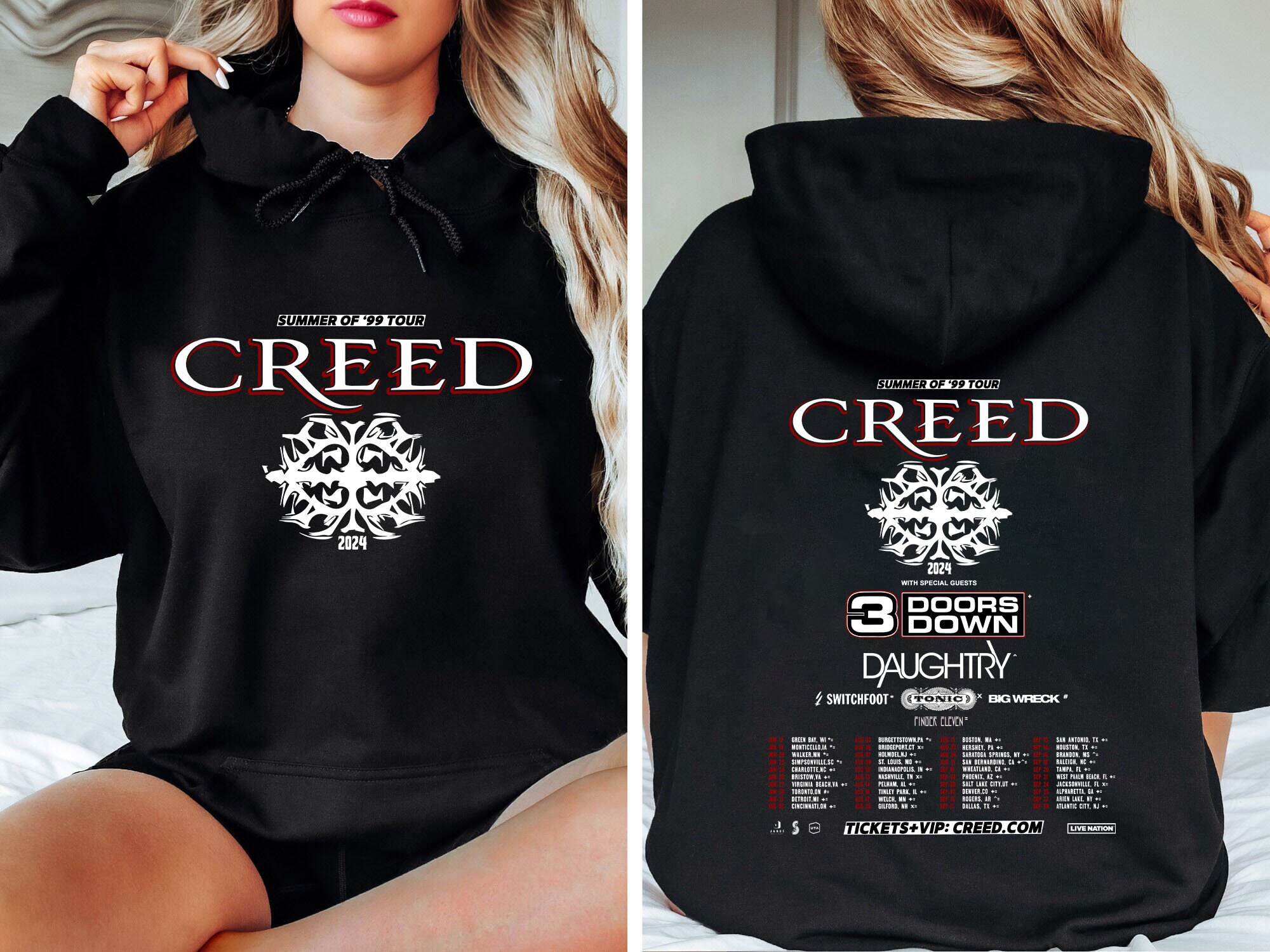 Creed 2024 Tour Summer of 99 Tour Shirt, Creed Band Fan Shirt, Creed ...