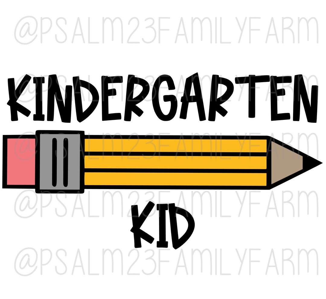 Kindergarten Kid SVG - Etsy
